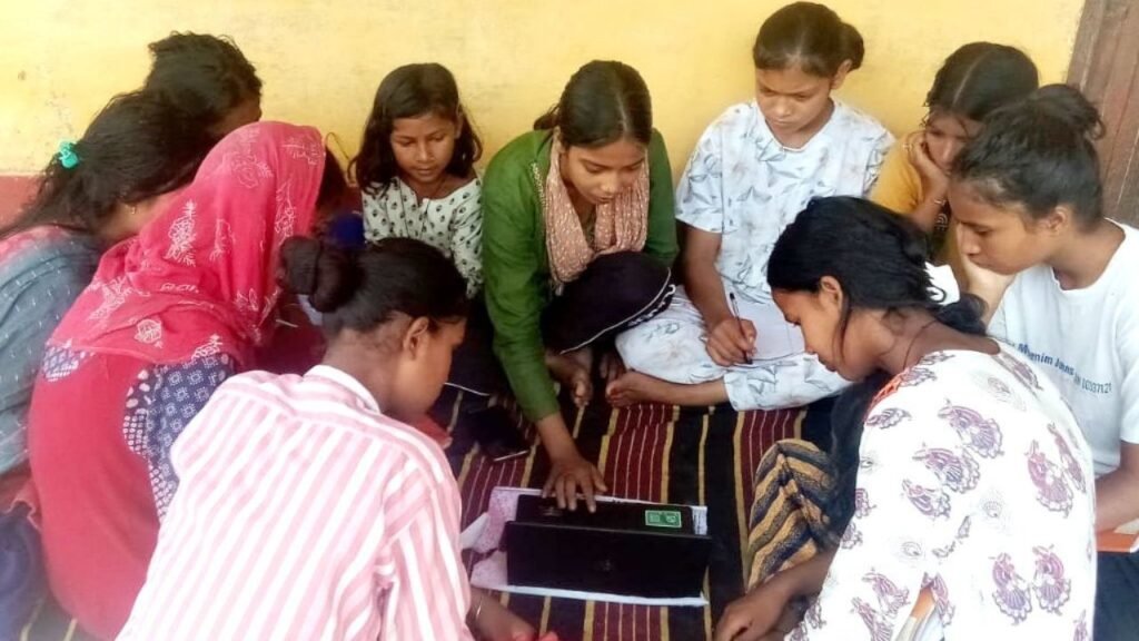 Adolescent girls' first step towards self-reliance